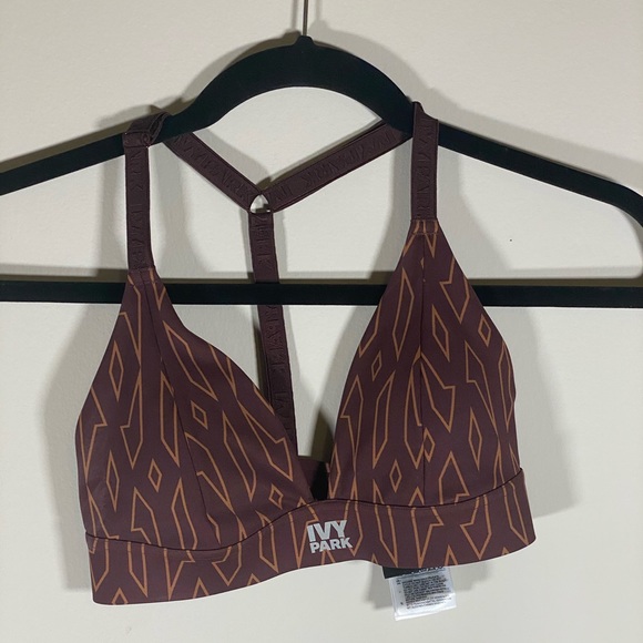 IVY PARK | Tops | Adidas X Ivy Park Maroon Monogram Triangle Bra | Poshmark